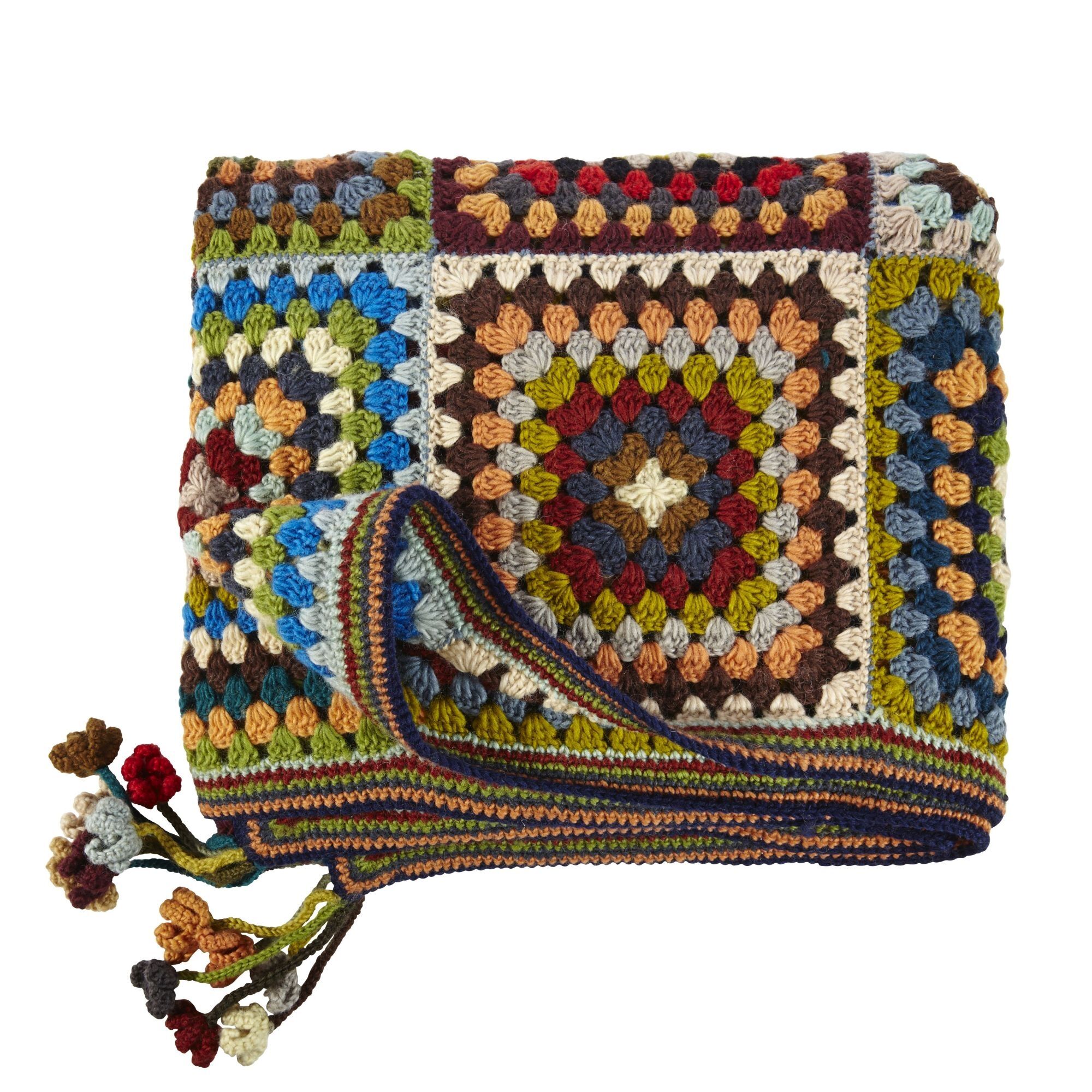 Patchworkdecke, handgehäkelt - fairtrade im Plan Shop online bestellen